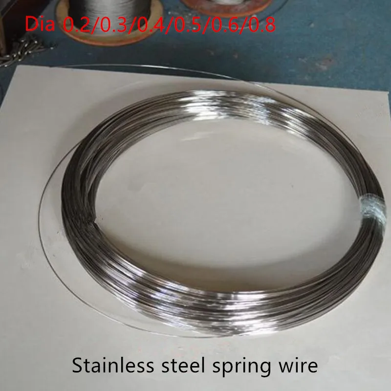304 Stainless Steel Spring Wire 0.4/0.5/0.6/0.7/0.8/1/1.2/1.5/1.8/2mm ...