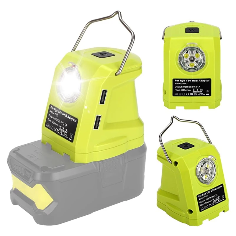 Dual-USB-Adapter-for-Ryobi-18V-Battery-P108-P109-Portable-Power-Source ...
