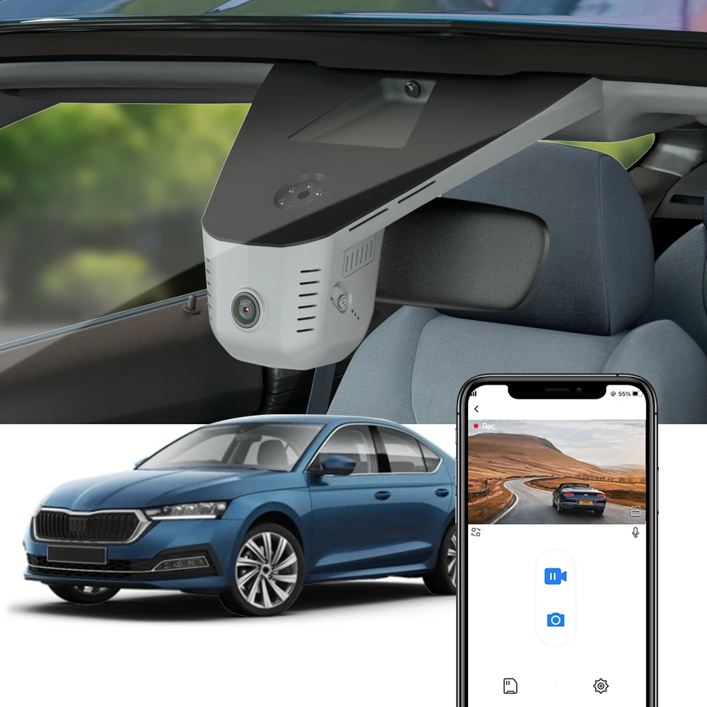 Car Camera for Skoda Octavia 4 IV 2020 2021 2022 2023, FITCAMX 4K 2160P ...