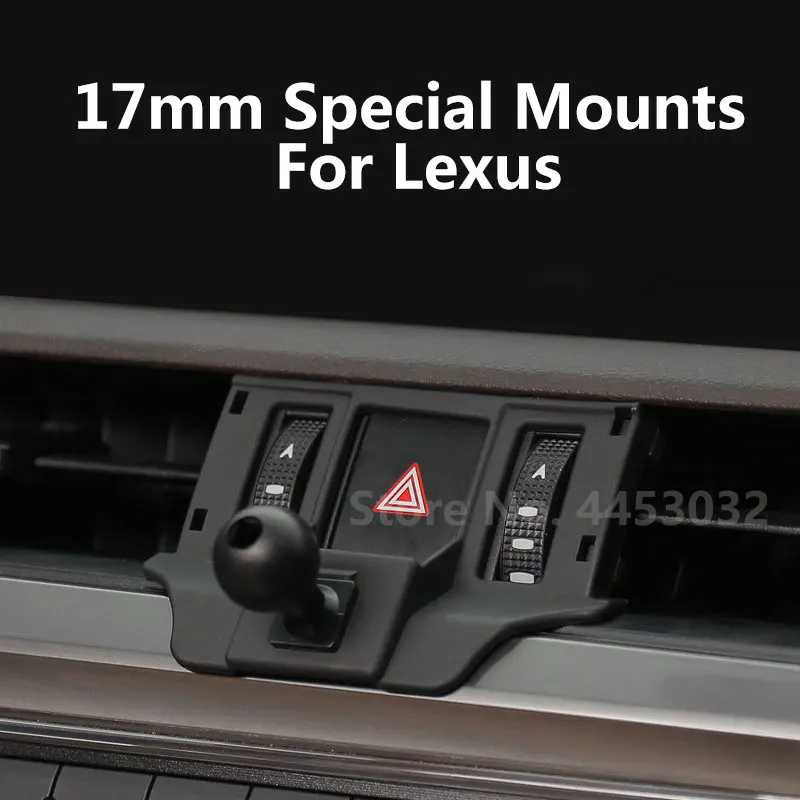 17mm-Car-Phone-Holder-Mounts-For-Lexus-ES-UX-LS-RX-570-NX-CT-Fixed ...