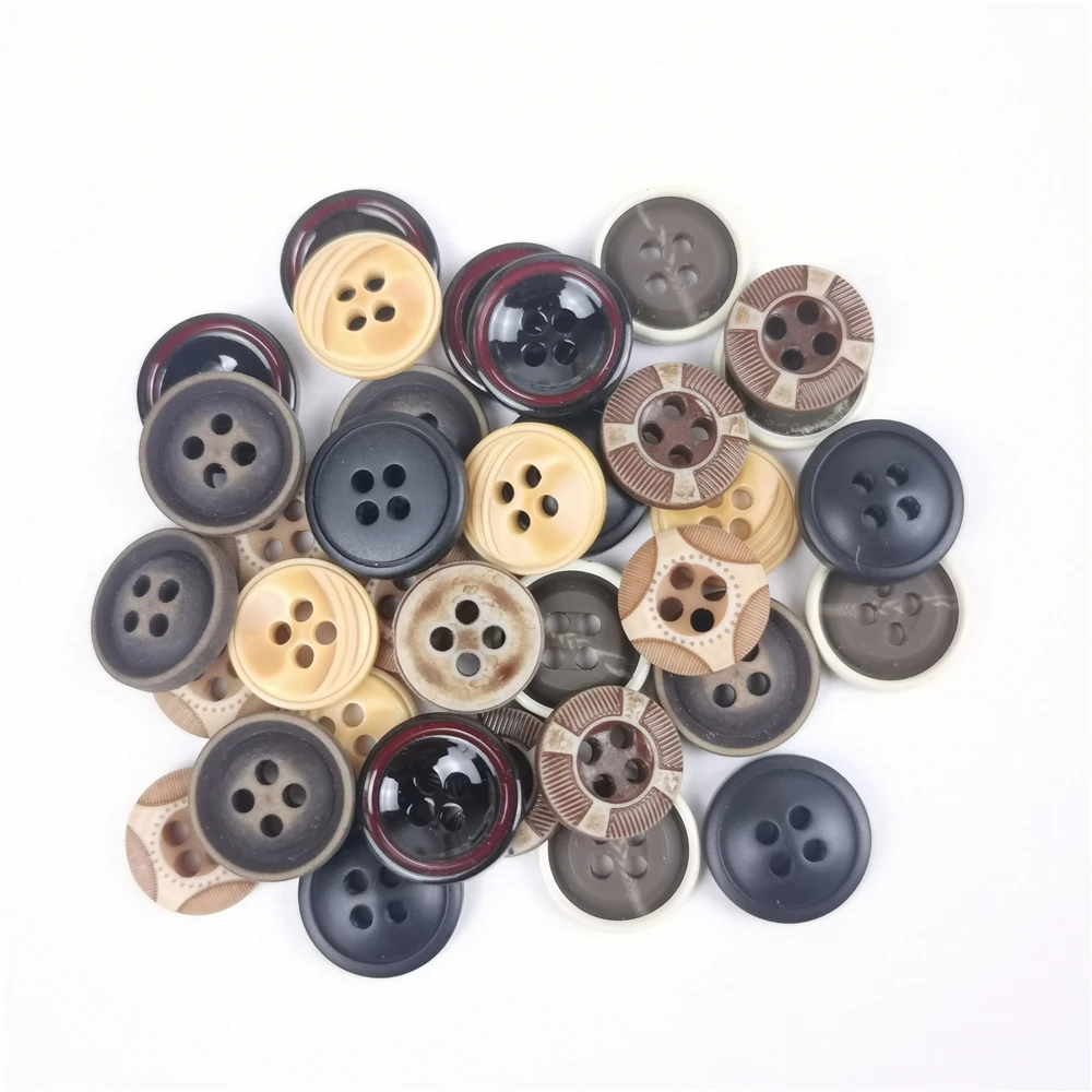 30Pcs-11-5-12-5mm-4-Holes-Round-Resin-Buttons-Flatback-Plastic-For-Kids ...