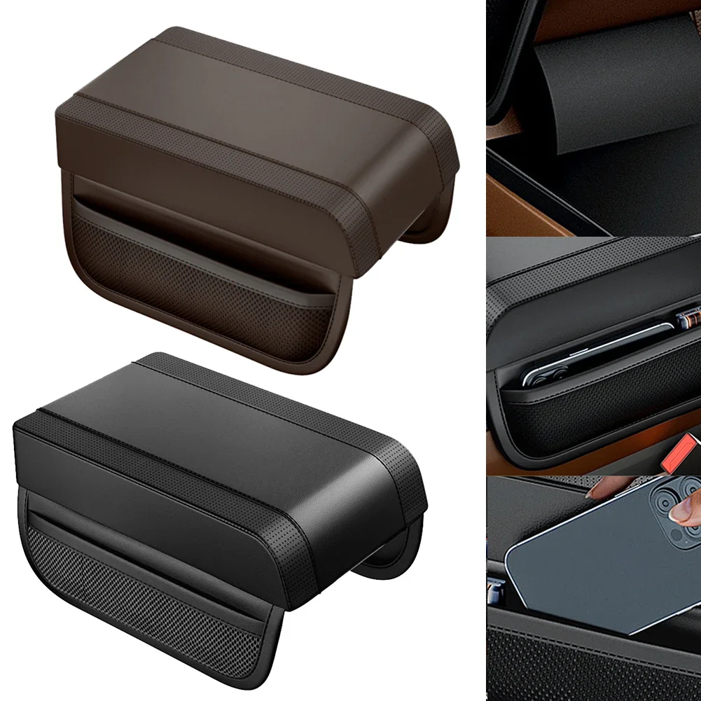 Car-Armrest-Box-Height-Pad-Universal-Leather-Armrest-Cushion-with ...