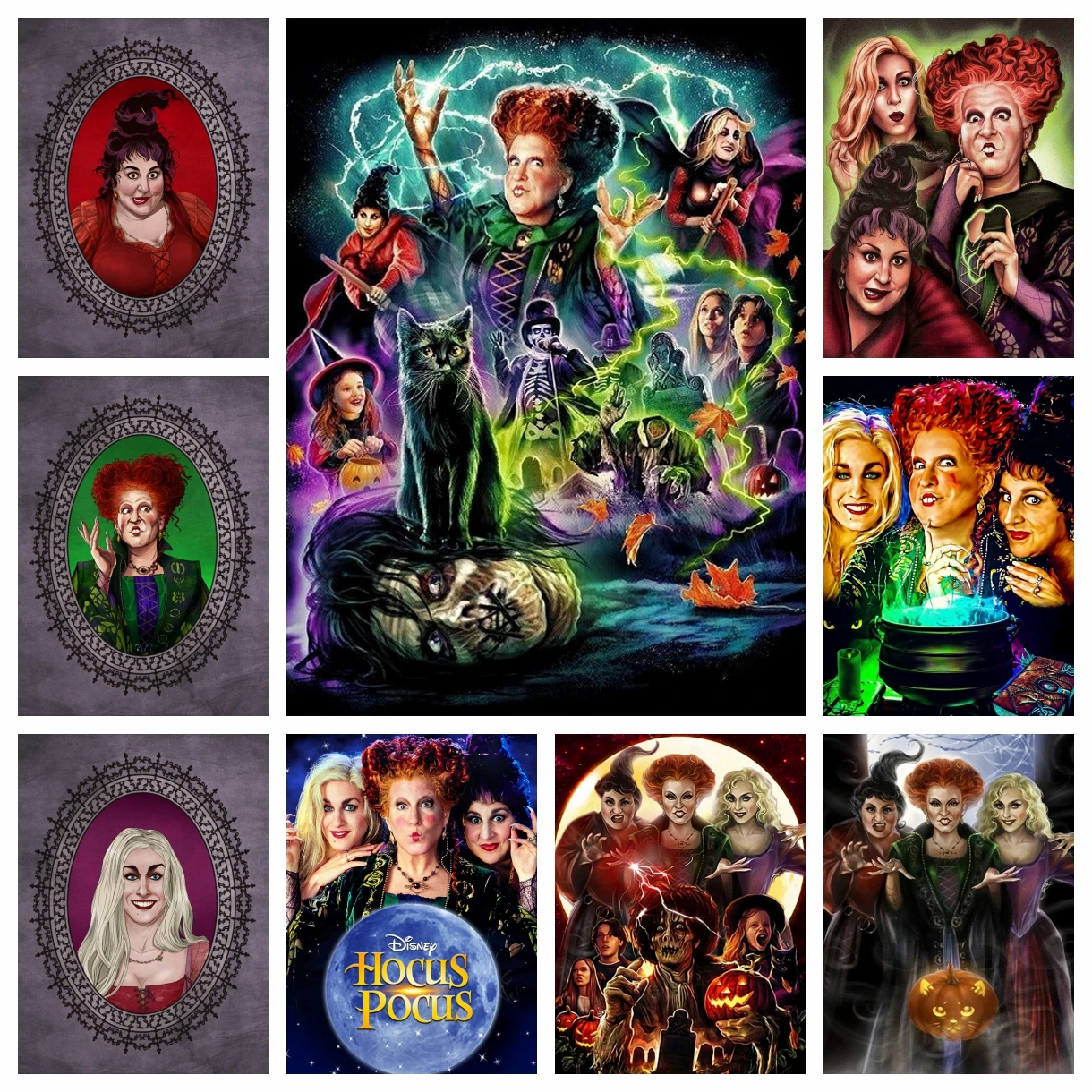 Hocus Pocus 5D DIY Diamond Painting Embroidery Halloween Horror Movie ...