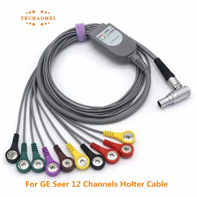 Holter Cable For GE Seer 1000 Seer 12 CardioMe CM3000 Holter Recorder ...