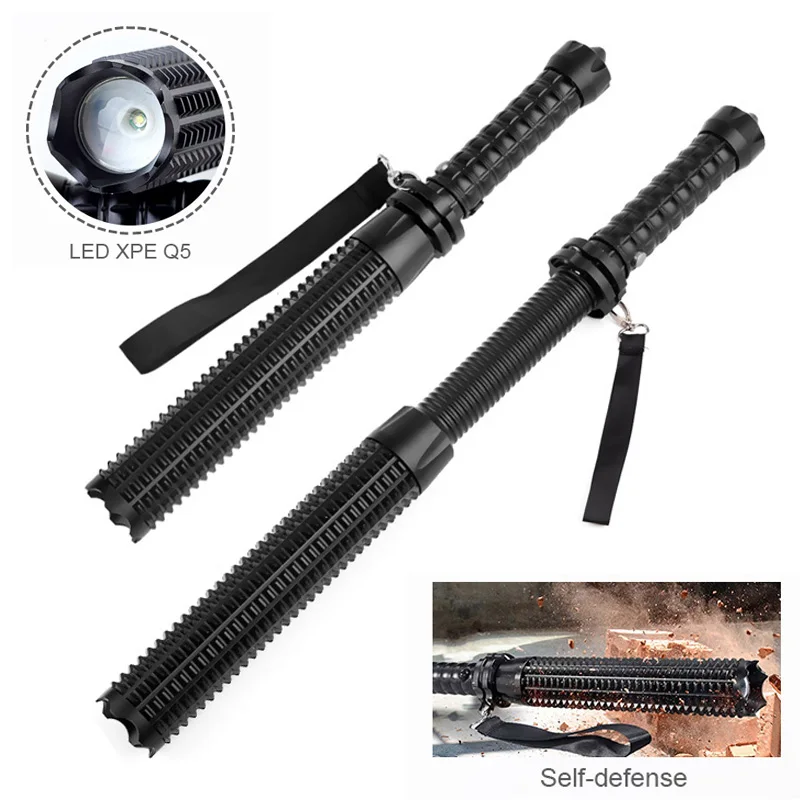 Self-Defense-LED-Flashlight-Stick-Waterproof-Baseball-Bat-Focusable-For ...
