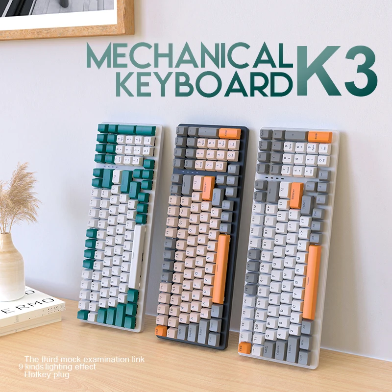 K3-Gaming-Mechanical-Keyboard-for-Gamer-Hot-swap-Type-C-Wired-100-Keys ...