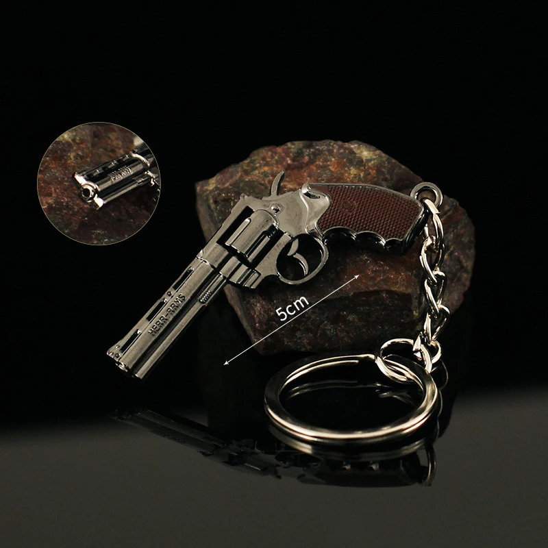 5cm-Mini-Gun-Model-Colt-357-Keychain-Model-Jewelry-Weapon-Metal-Pendant ...