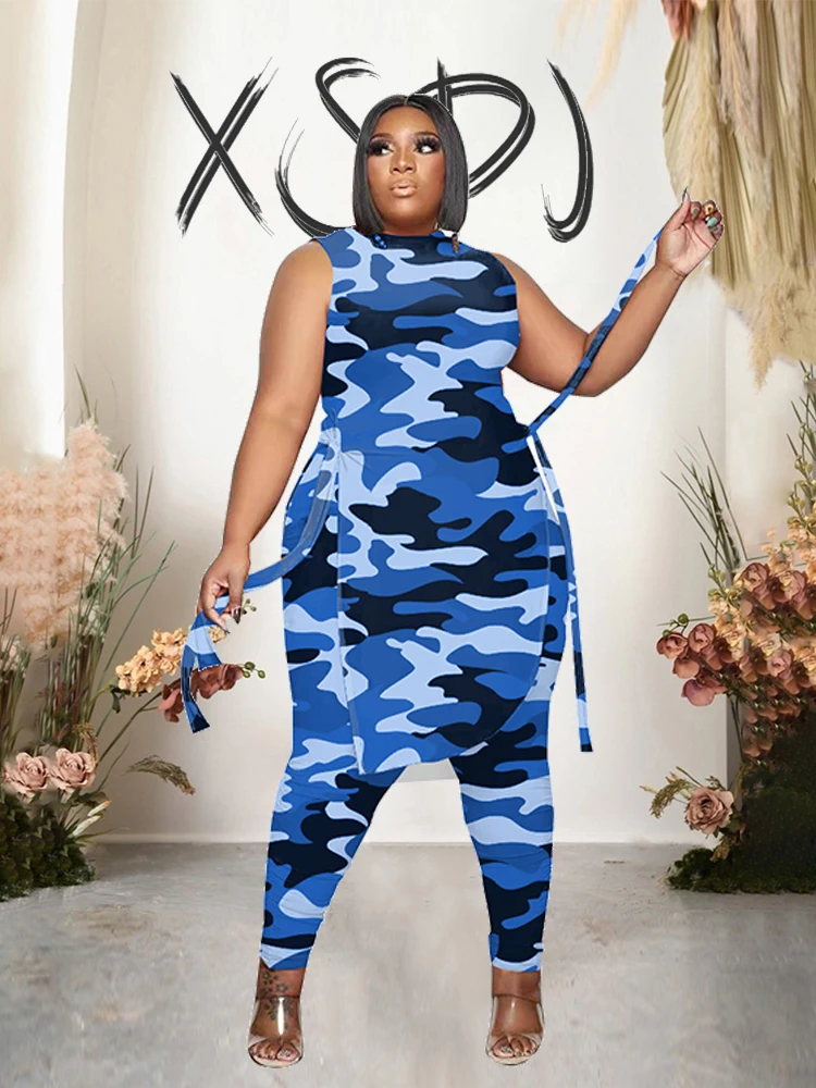 Plus-Size-Women-Clothing-Two-Piece-Set-Sexy-Long-Top-and-Pant-Sets ...