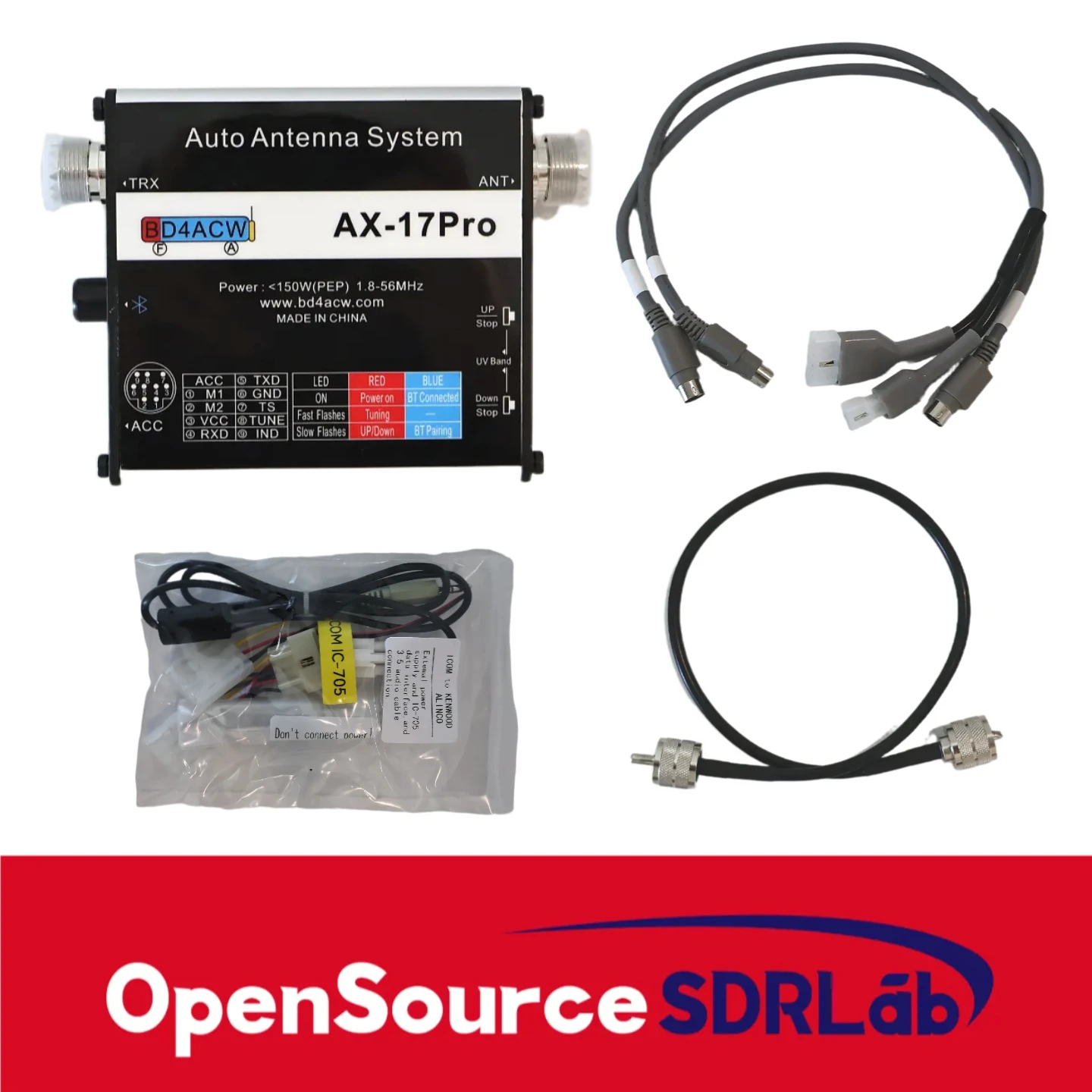 OpenSourceSDRLab AX-17 Pro Short Wave Antenna Automatic Controller ATAS ...