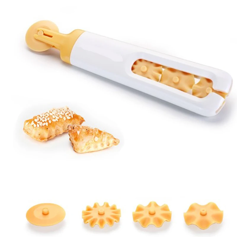 1PC Dumplings Biscuit Roller Cookie Round Rolling Cutting Blade Dough ...