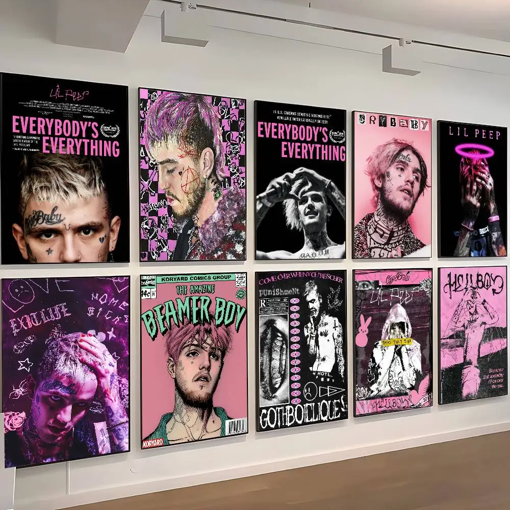 Póster de rapero de Hip Hop Lil P-Peep, impresión A5, A4, A3, A2 ...