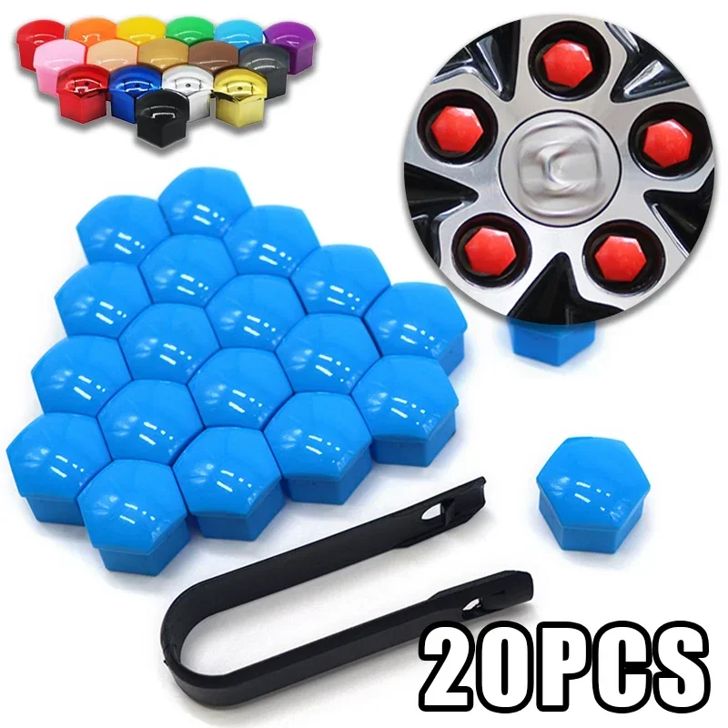 17/19/21MM Car Wheel Nut Head Cover Caps Protection Anti-Rust Auto Hub ...