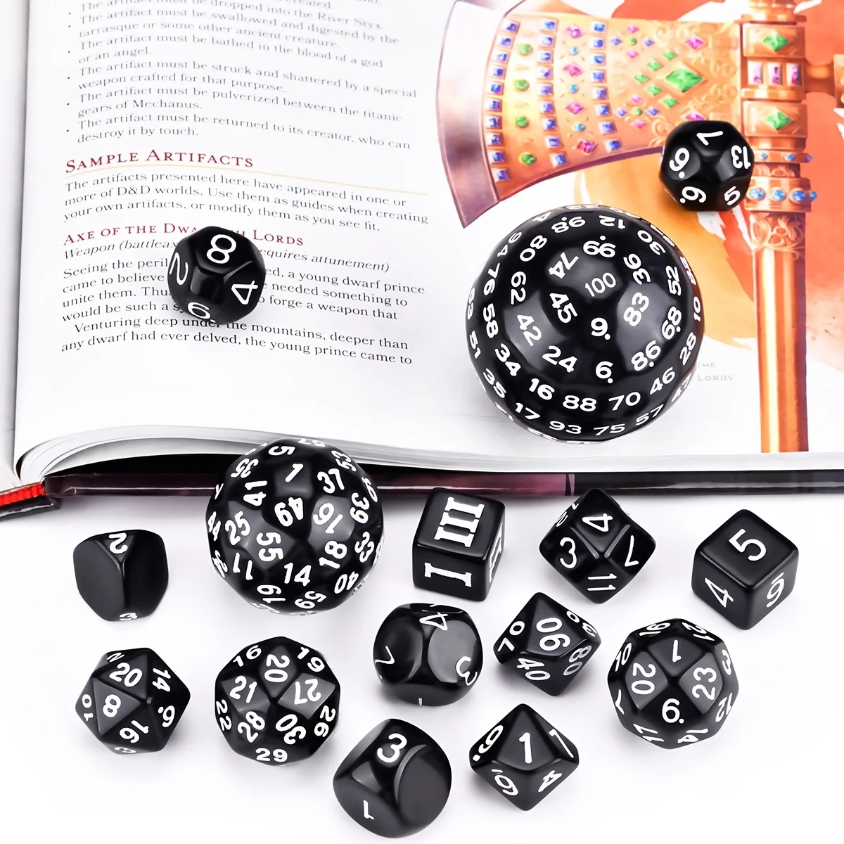 15Pcs-Polyhedral-Dice-Table-Game-Dice-for-DND-RPG-Dungeons-and-Dragons ...