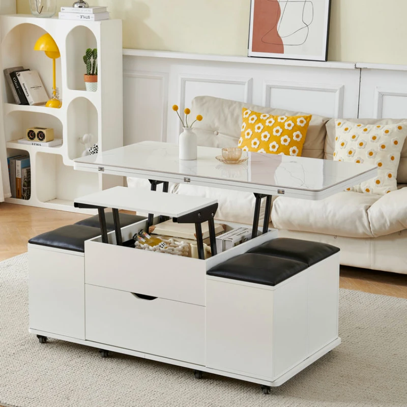 Adjustable-Nordic-Coffee-Table-Multi-Function-Minimalist-White-Side-Table-Modern-Design-Mesa ...