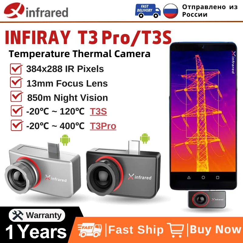 Infiray Infrared Thermal Imager T3S/T3 PRO Monocular, 57% OFF