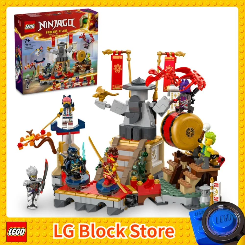 LEGO-71818-NINJAGO-TurnierArena-Kai-Sora-Cinder-Evil-Jay-Tox-y-a-Wolf ...