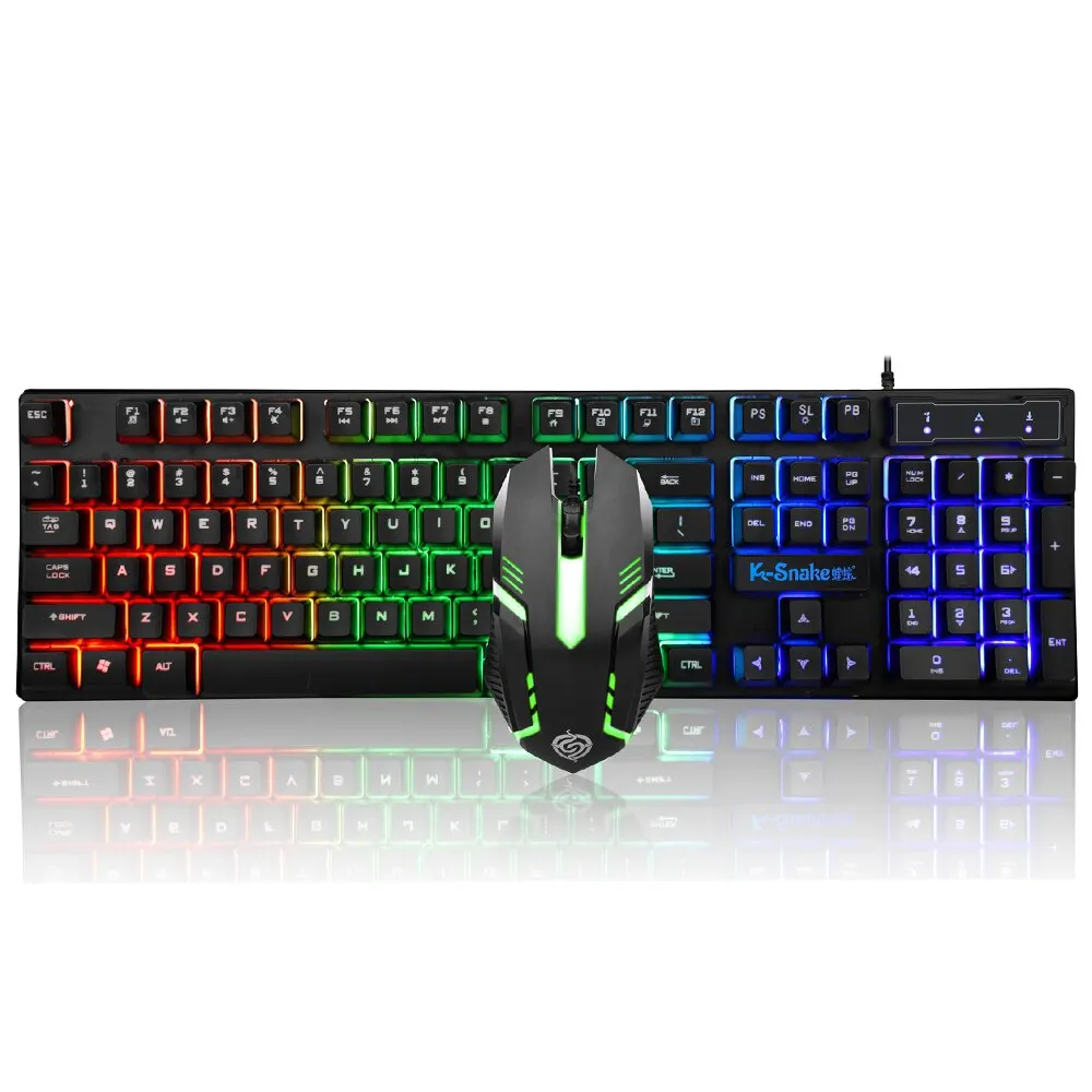 Gaming-Keyboard-104-Keys-Full-Size-Keyboard-Wired-Backlit-Gamer ...