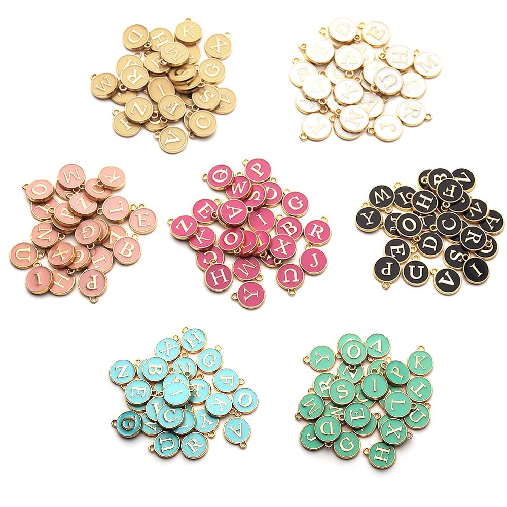 A-Z-Letter-Charms-Double-Face-Enamel-Alloy-Letter-Charms-Alphabet ...