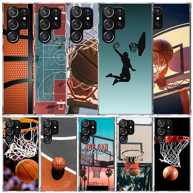 Basketball Basket Sports Phone Case For Samsung Galaxy S24 S25 Edge S26 ...
