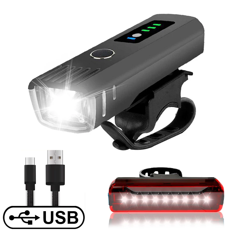 NEWBOLER-Smart-Induction-Bicycle-Front-Light-Set-USB-Rechargeable-Rear ...