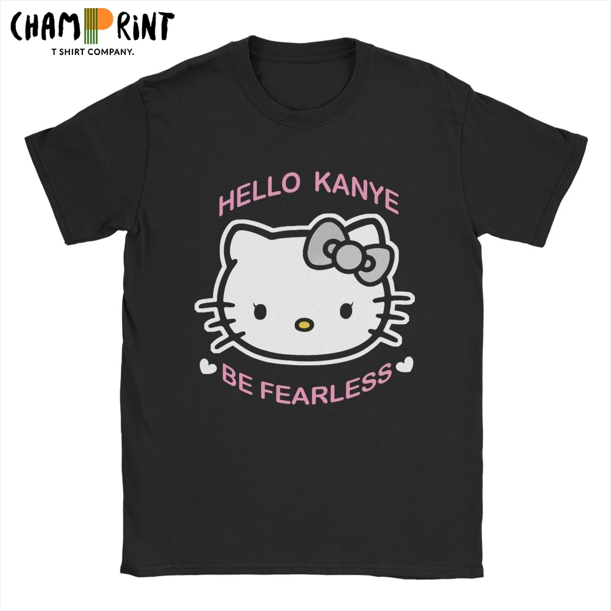 Kanye-West-Kitty-Cat-Hello-Be-Fearless-camisetas-para-hombres-camiseta ...