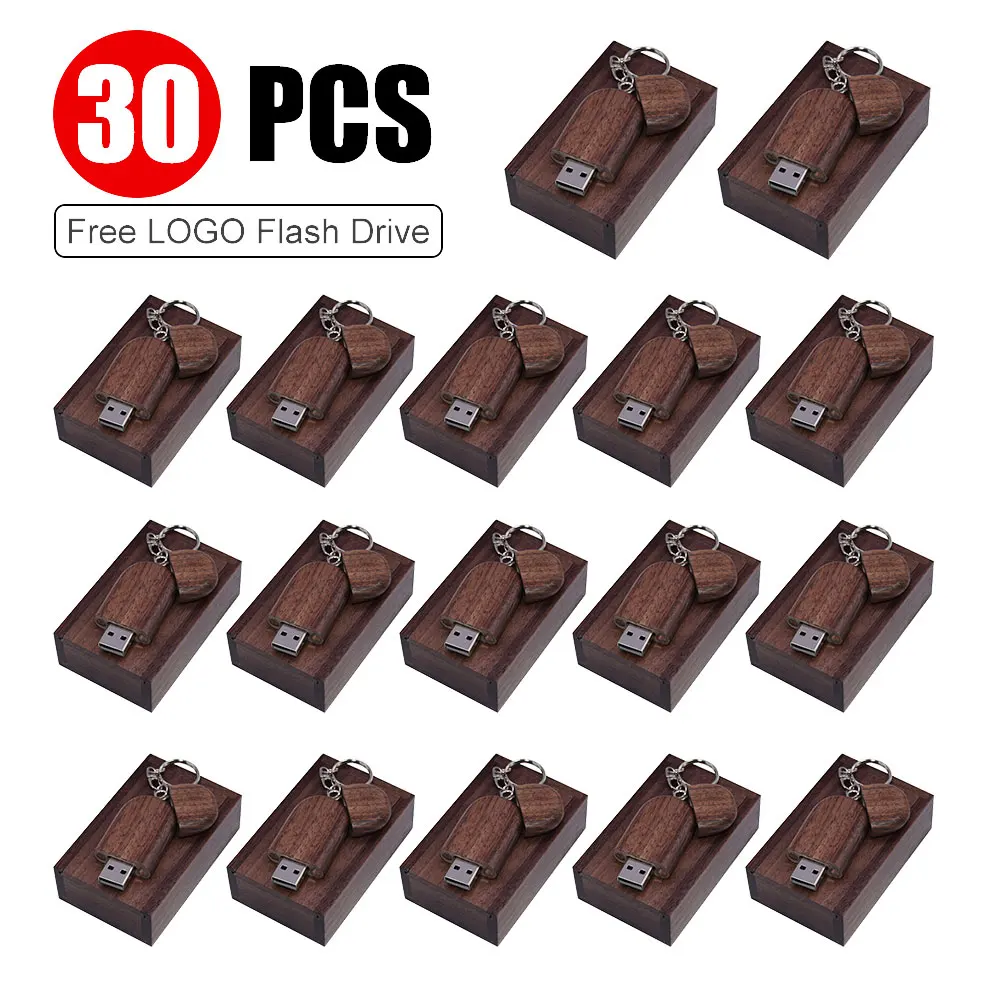 30-PCS-LOT-USB-Flash-Drive-Wooden-Box-Pen-Drive-Wood-USB2-0-Free-Custom ...