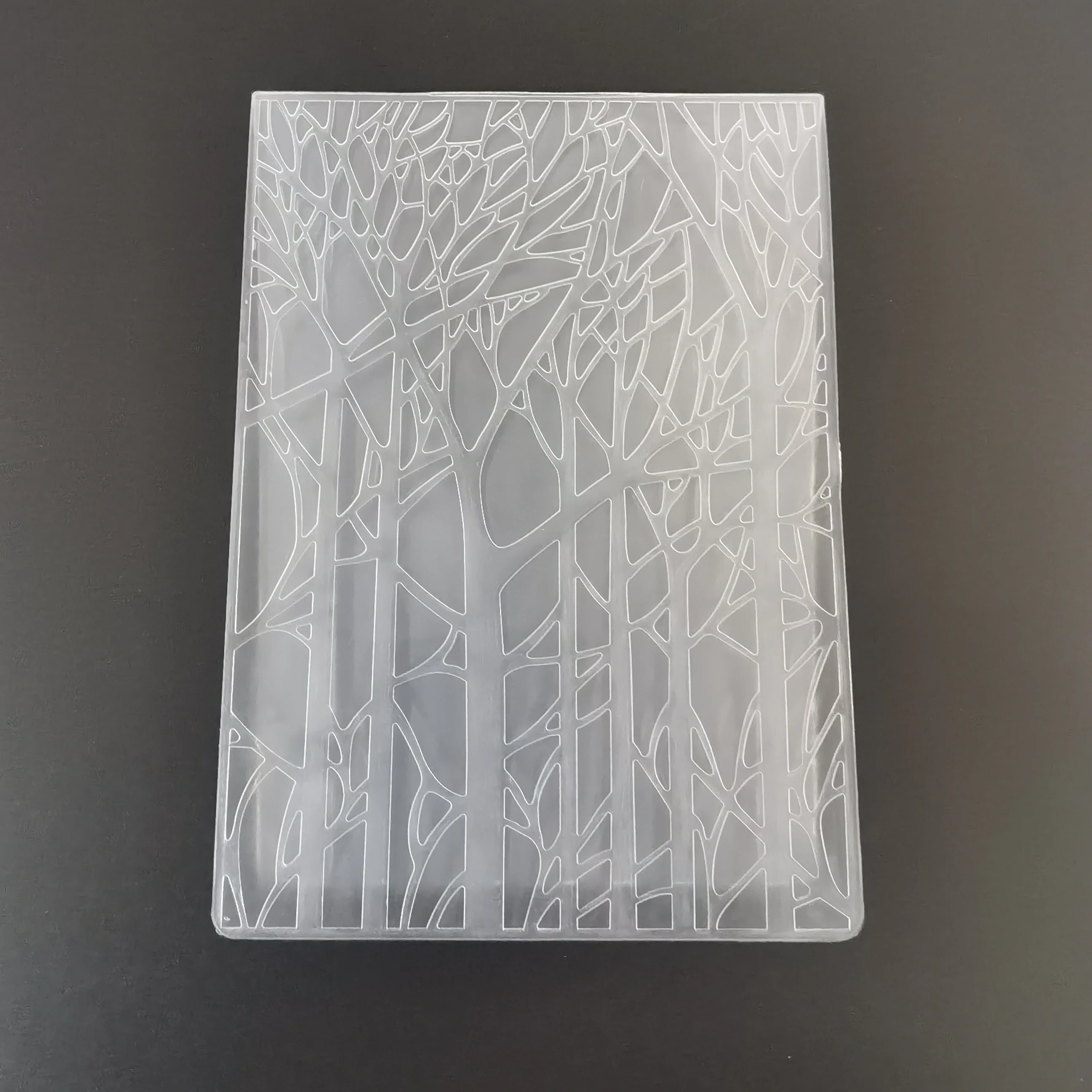 Merry Christmas Forest Tree Drawing stencil Embossing Folder for Card ...