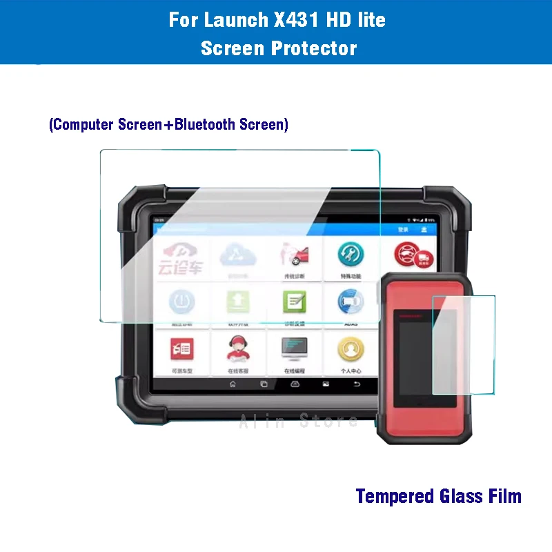 For Launch X431 HD lite Screen Protector High Definition Tempered Glass ...