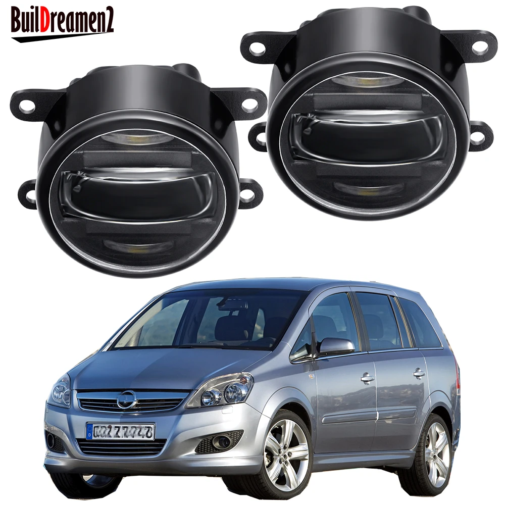 2in1 Led Fog Light Assembly With Drl Function For Opel Zafira B Mpv A05 2005-2011 30w H11 ...