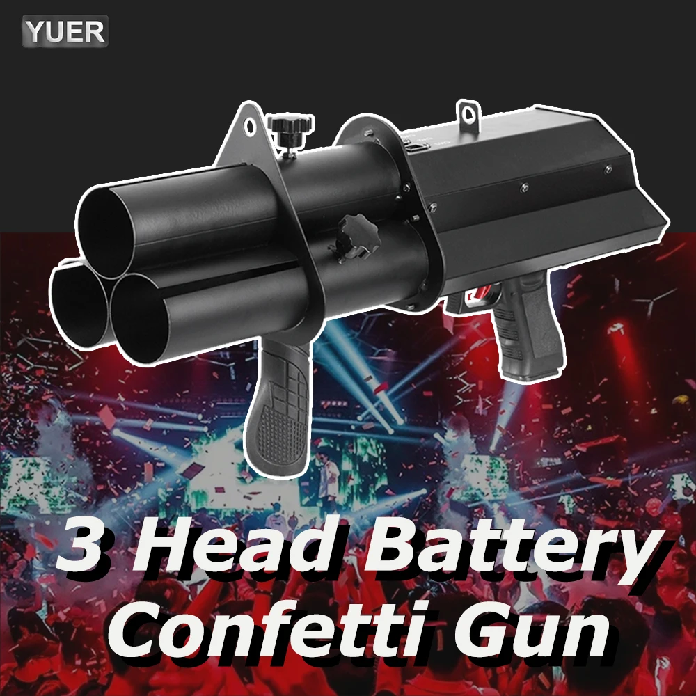 3-Head-Electric-confetti-cannon-gun-DJ-fireworks-birthday-wedding-Ktv ...