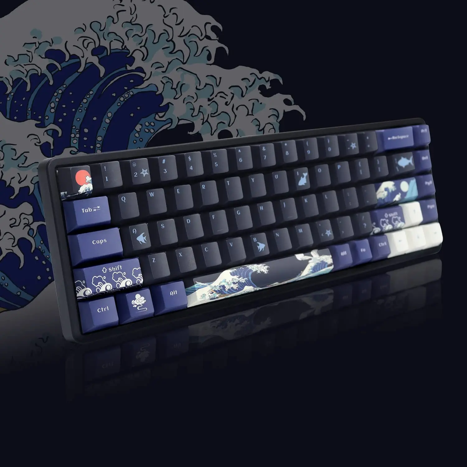 Great-Wave-Off-Kanagawa-PBT-Keycaps-Dye-Sublimation-Custom-Keycaps ...