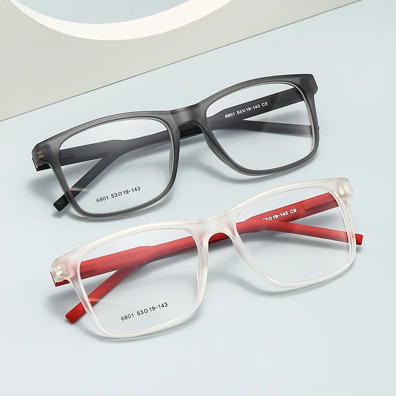 Fashion-Square-Glasses-Black-Ultra-Light-TR90-Eyewear-Myopia-Astigmatism-Custom-Optical ...