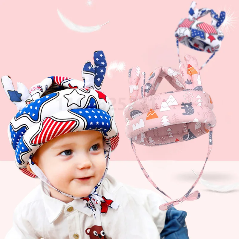 Baby-Cartoon-Safety-Helmet-Infant-Adjustable-Head-Protect-Headgear ...