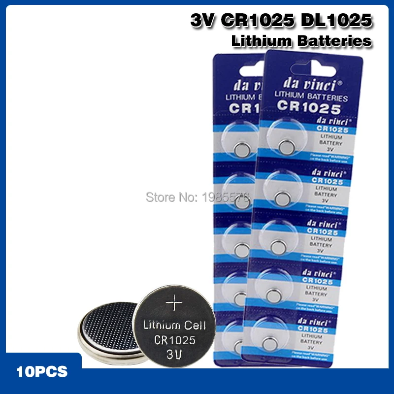10pcs-lot-3V-CR-1025-CR1025-Button-Batteries-DL1025-BR1025-KL1025-Cell ...