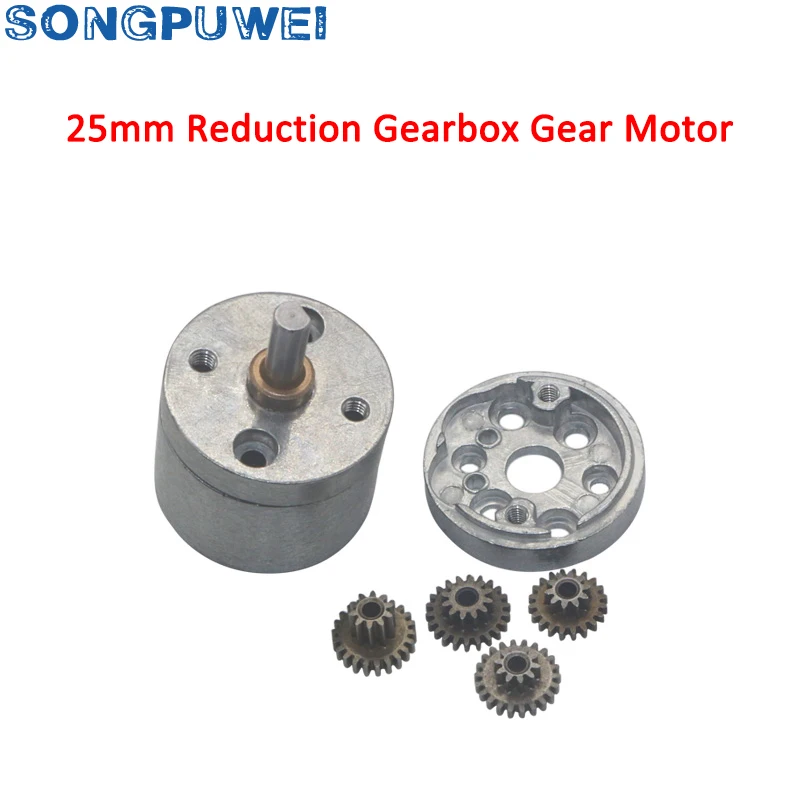 Dia25mm-gear-reducer-4mm-shaft-geared-reductor-speed-spur-gearbox-case ...