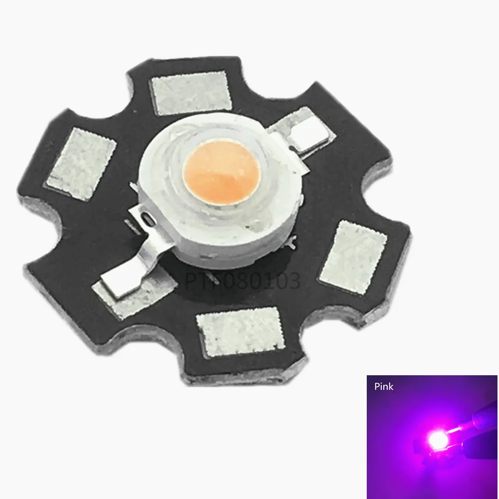 1w/3w full spectrum led grow chip lights ,broad spectrum 400nm-840nm ...
