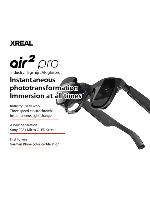 XREAL Nreal Air 2 Pro Smart AR Glasses HD 130 Inches Space Giant Screen ...
