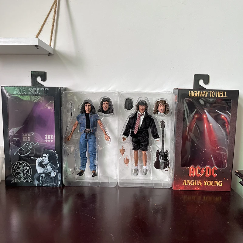 NECA-Highway-To-Hell-Angus-Young-Bon-Scott-Action-Figure-Model-Toys ...