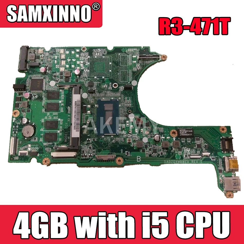 Akemy For Acer aspire R3 471T R3 471G Laptop Motherboard NBM88110036 NBM8811003 DA0ZQXMB8E0 4GB ...