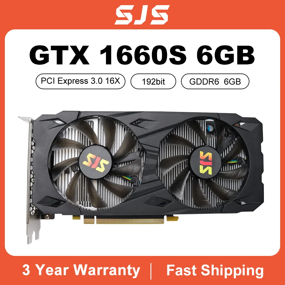SJS-GTX1660-Super-6GB-GTX-1660-S-Super-Gaming-Graphics-Card-Video-Card ...