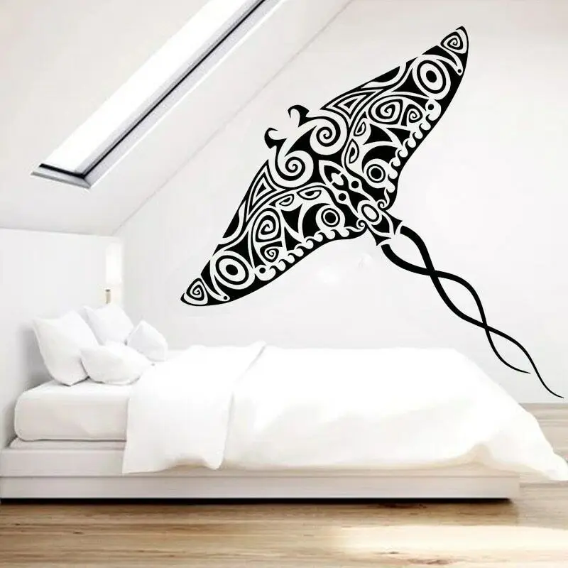 Stingray-Vinyl-Wall-Decal-Manta-Home-Decor-Bat-Stickers-Ray-Sea-Animal ...