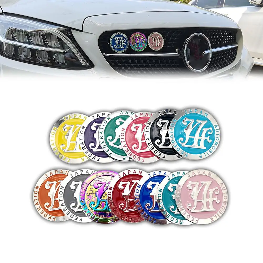 Universal JDM Style Car Front Grille Badge Logo Zinc Alloy Japan ...
