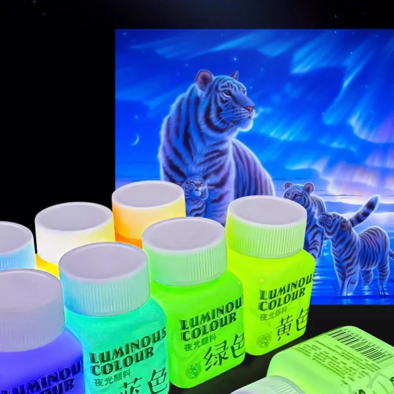Acrylic-Glow-In-The-Dark-Paint-Diy-Painting-Luminous-Pigments ...