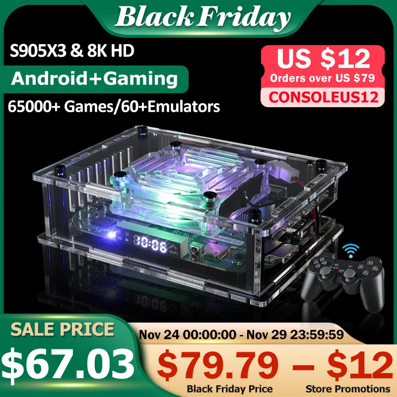 Super Console X Max Plus Video Game Console Built In 65000 Classic Game ...