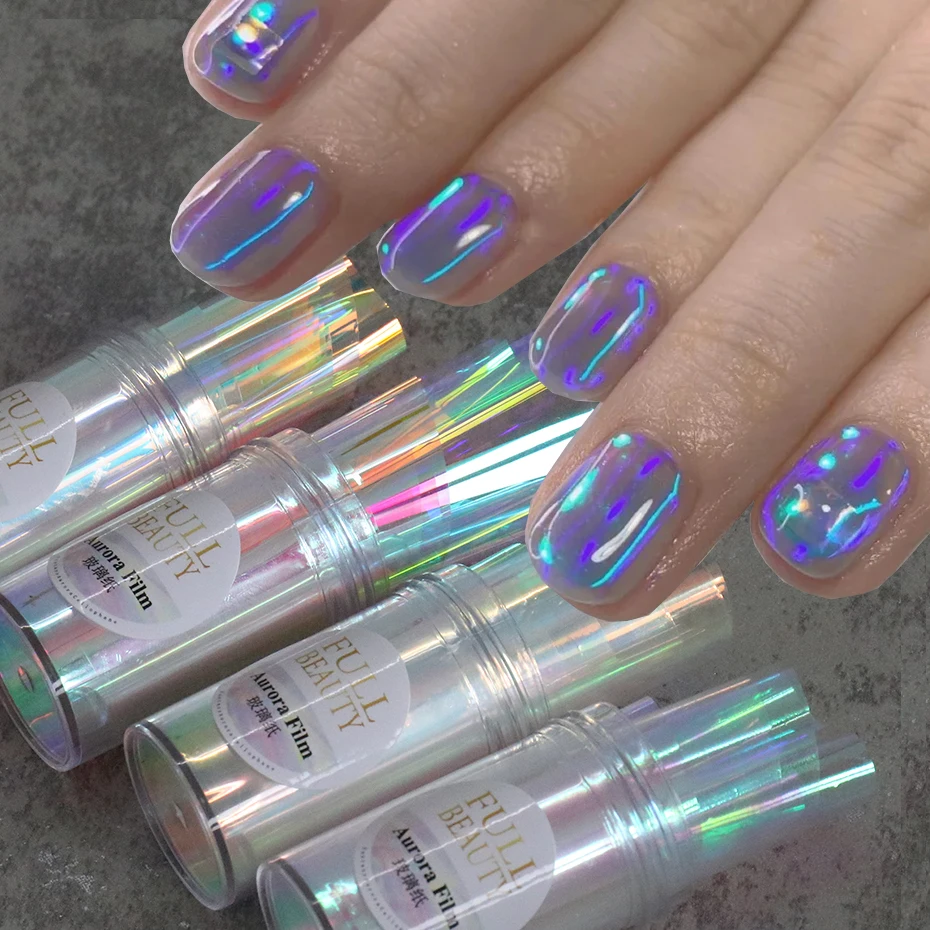 1m-Roll-Aurora-Glass-Nails-Foil-Ice-Cube-Cellophane-For-Nails-Broken ...