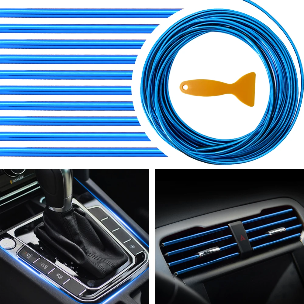 Car-Interior-Moulding-Trim-Strip-PVC-Car-Air-Conditioner-Vent-Outlet ...
