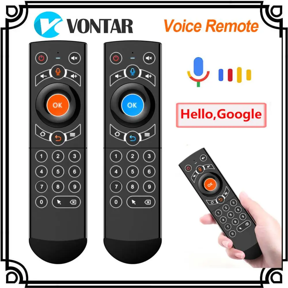 VONTAR-G21-PRO-Voice-Remote-Control-2-4G-Wireless-Keyboard-Air-Mouse ...