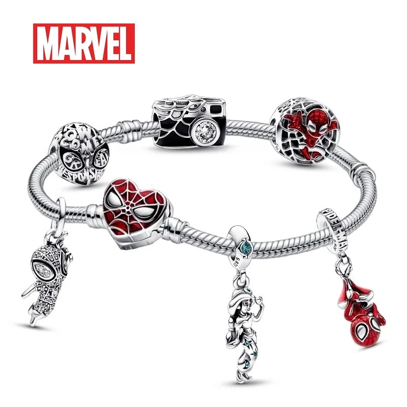 100% 925 Sterling Silver Disney Spider Man Super Hero Save World ...