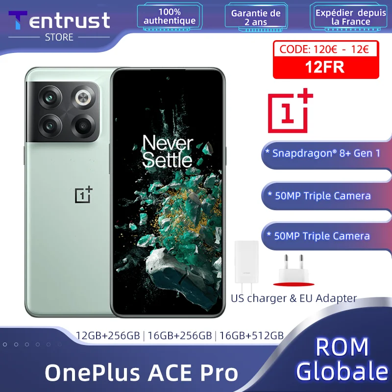 Global Rom Oneplus Ace Pro 10t 10 T 5g Smartphone 150w Supervooc Charge 4800mah Battery 6.7 ...