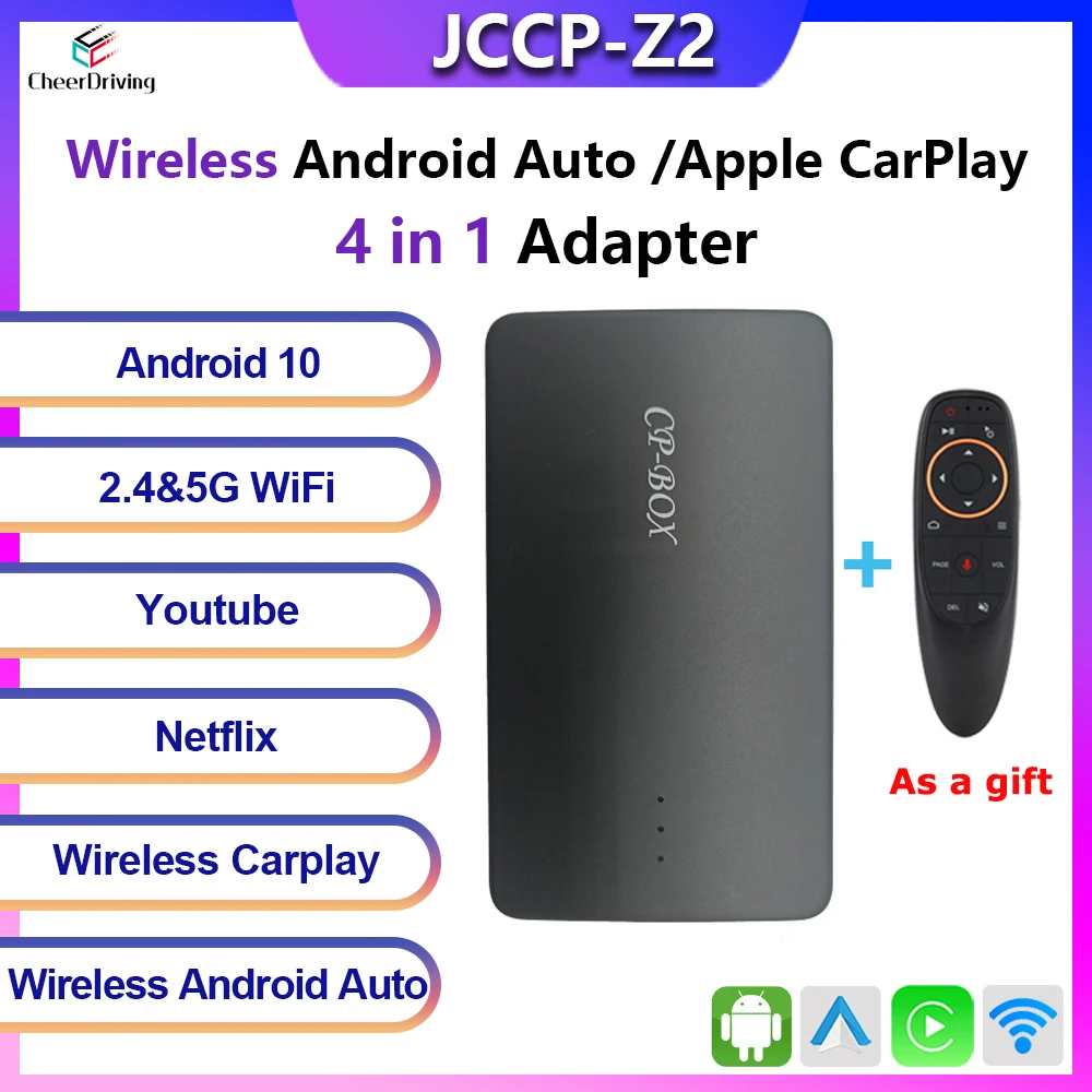 Car Multimedia Player Wireless Carplay Dongle Android Auto Adapter ...